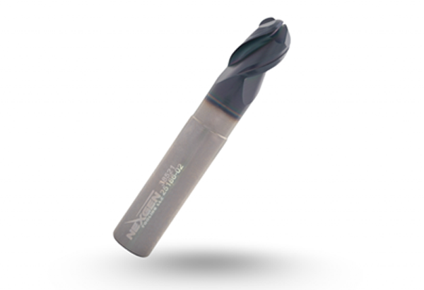 3 Flute Variable index Ballnose Reduced Neck End Mill X-ProMAX Coated ...